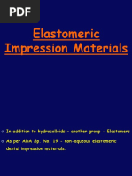 Elastomeric Impression Materials Guide | PDF | Elastomer | Materials