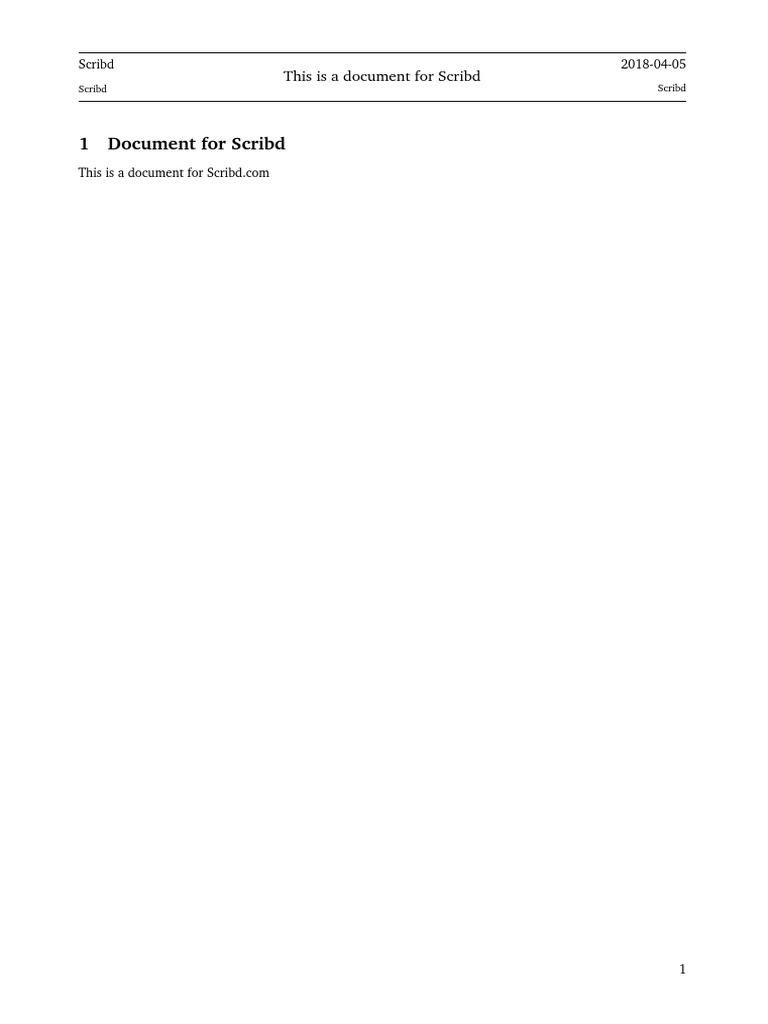 Document Overview for Scribd.com | PDF