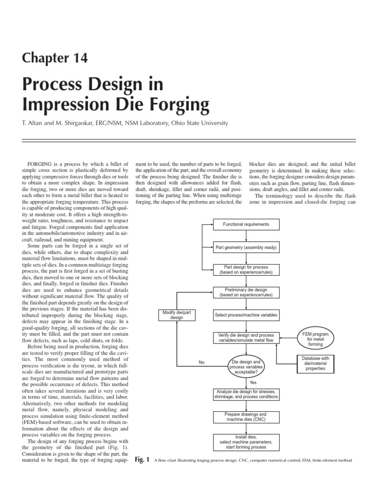 Process Design in Impression Die Forging | PDF | Forging | Deformation (Engineering)