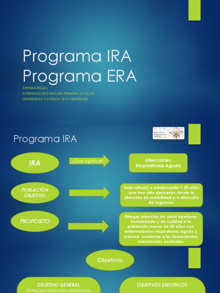 Programa IRA ERA | PDF | Adultos | Condicion cronica