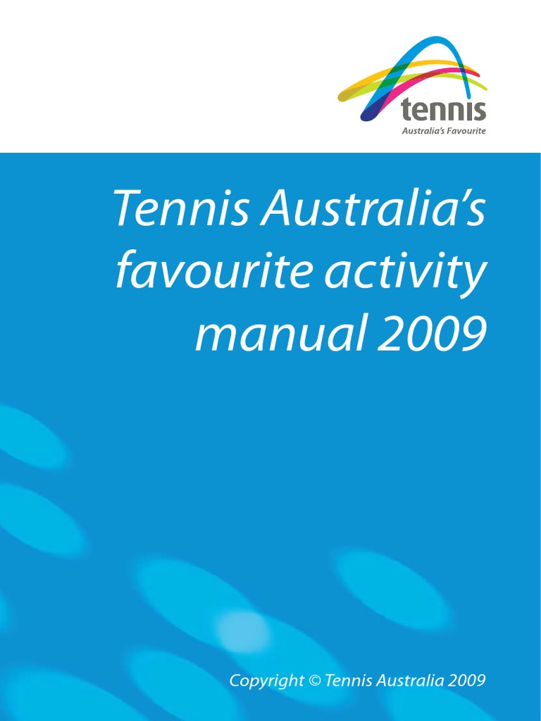 Tennis-Australias-Activity-Manual-2009 Dragged | PDF | Sports Rules And ...