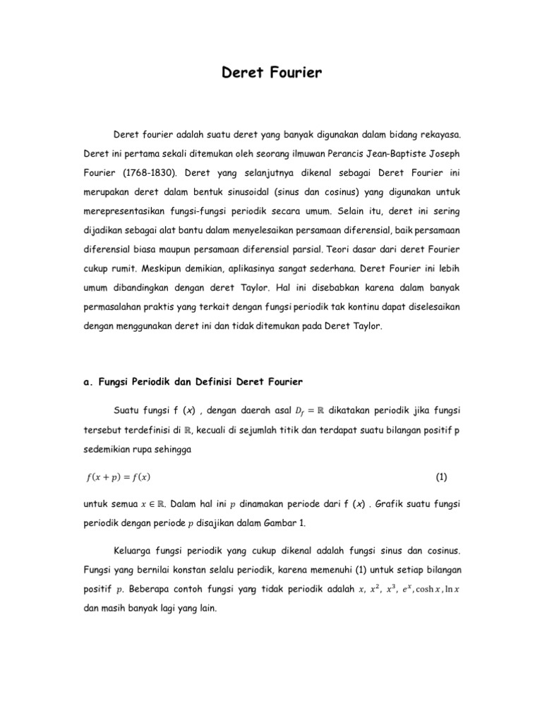 Deret Fourier | PDF