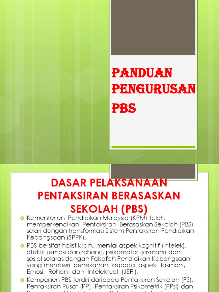 1 3 Buku Panduan Pengurusan Pbs Pdf