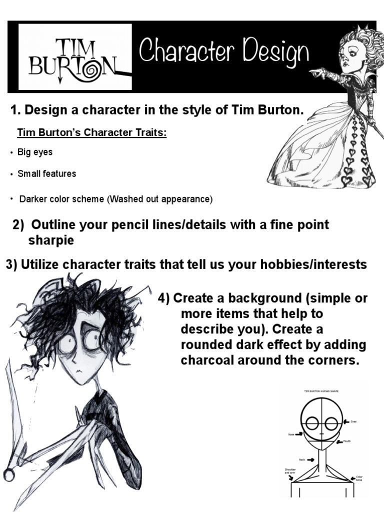 Tim Burton Character Handout | PDF