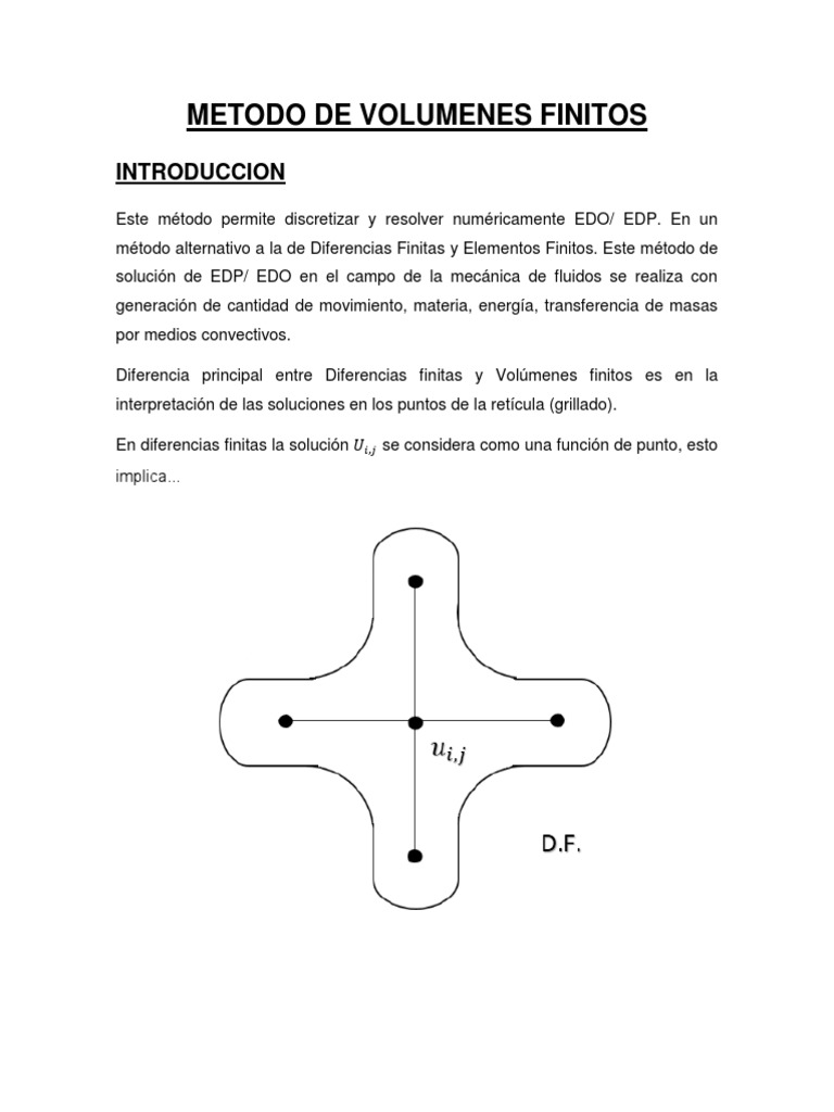 Metodo de Volumenes Finitos | PDF | Integral | Ingeniería mecánica