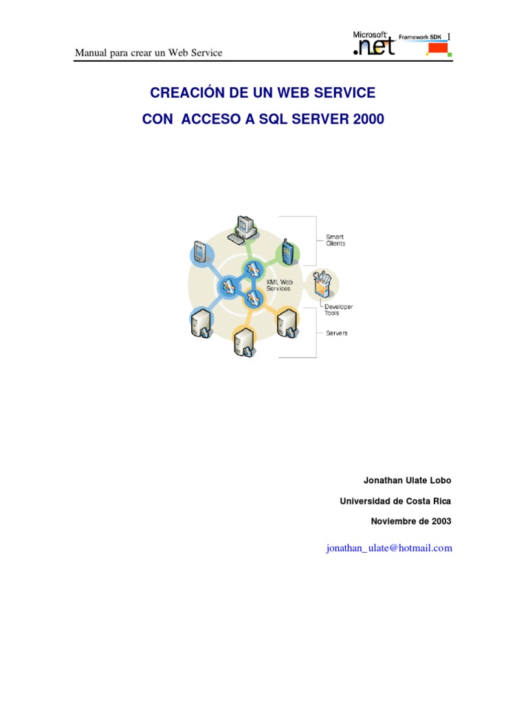 Crear Web Service SQLServer | PDF | Servidor SQL de Microsoft | Software
