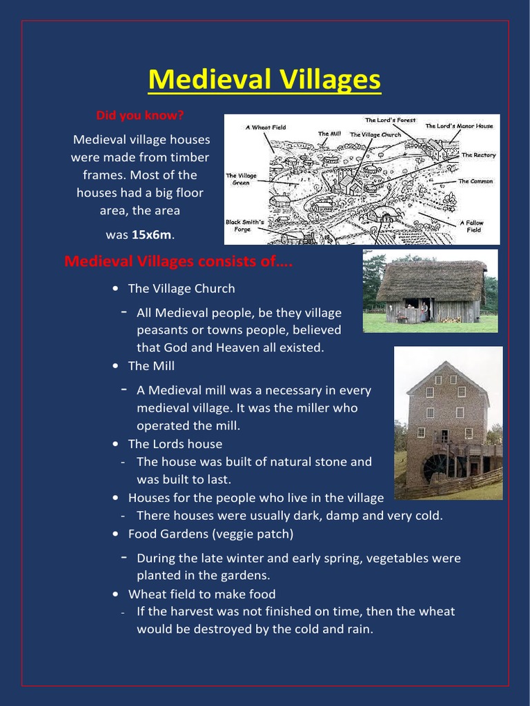 Medieval Village Structures Guide | PDF