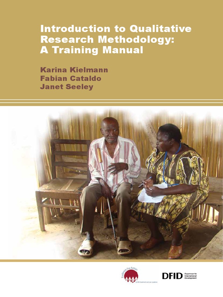 Introduction To Qualitative Research Methodology - A Training Manual ...