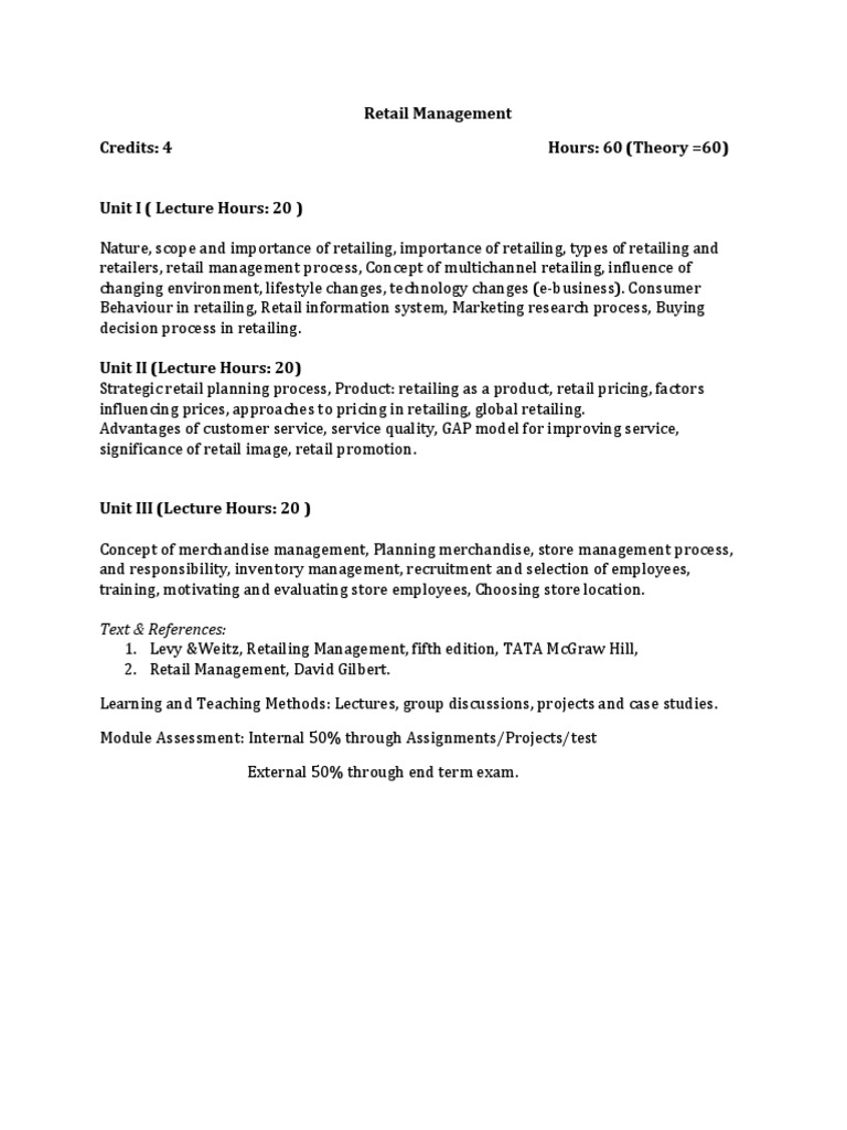 Retail Management | PDF