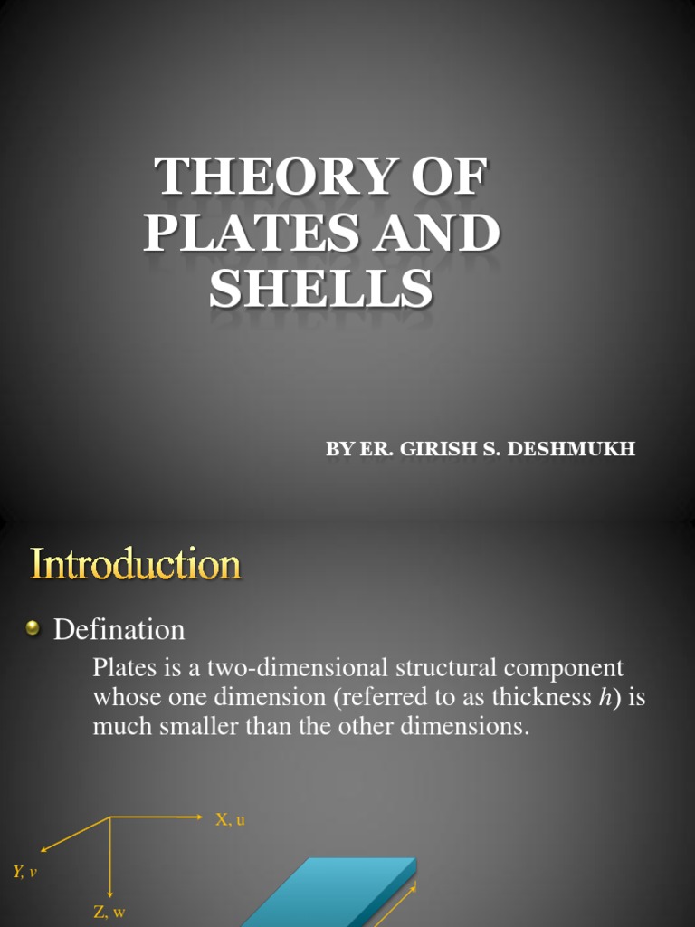 Theory of Plates | PDF | Bending | Stress (Mechanics)