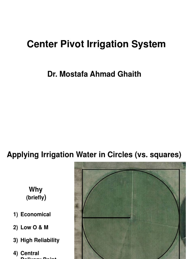Center Pivot Irrigation System Design