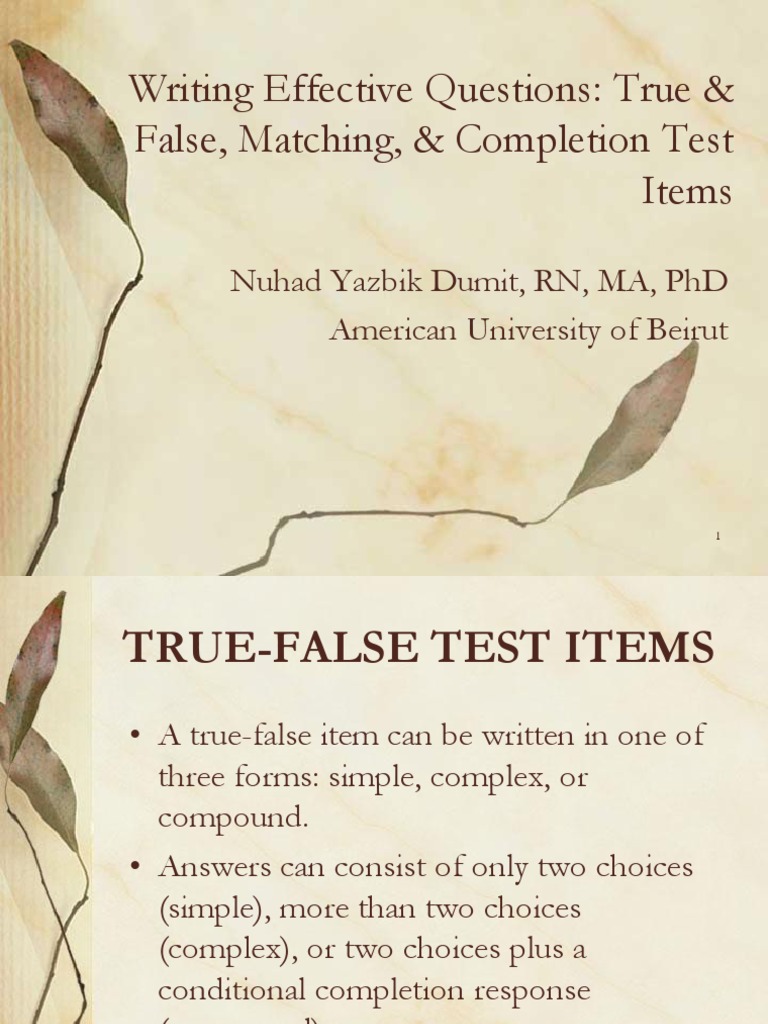 Writing Effective Test Questions | PDF | Multiple Choice | Question