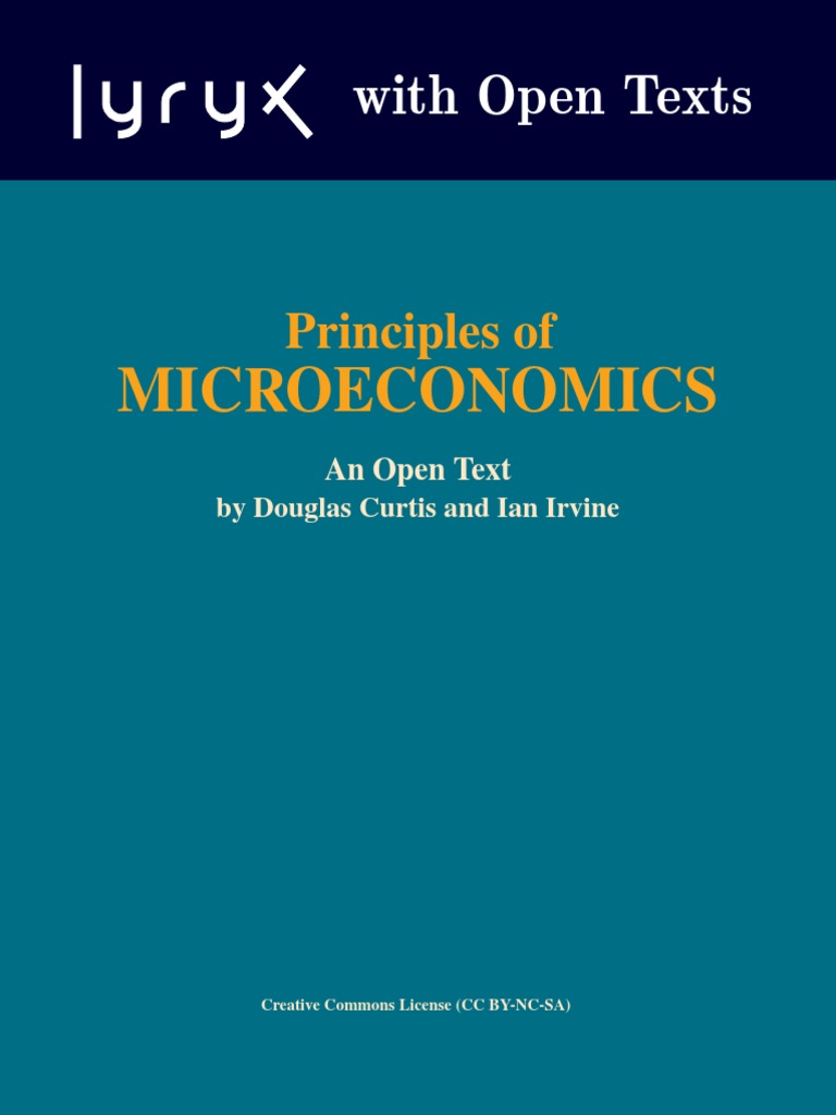 Principles of Microeconomics | PDF | Economic Model | Microeconomics