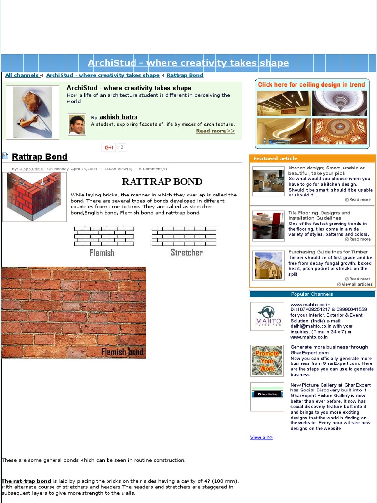 Rattrap Bond Brick Rat Trap Bond Strength Rat Trap Bonding Rat Trap ...