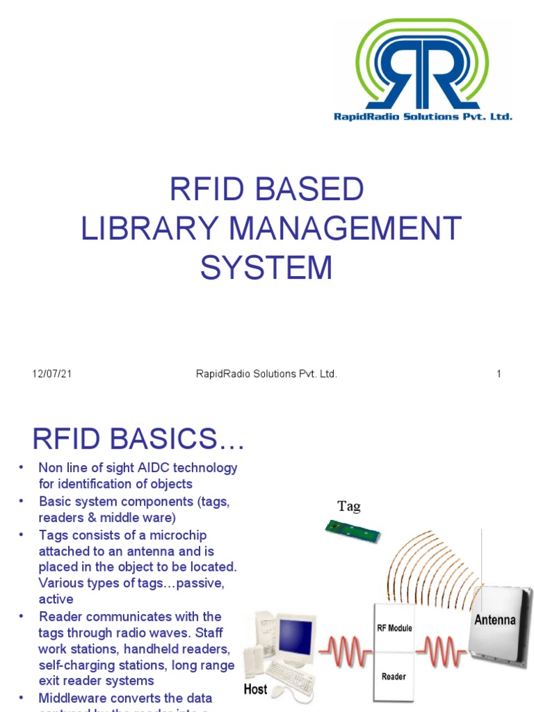 Rfid Based Library Management System 120721 Rapidradio Solutions Pvt