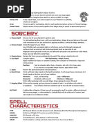 Shadowrun 5E Magic Cheat Sheet | PDF | Magic (Paranormal) | Paranormal