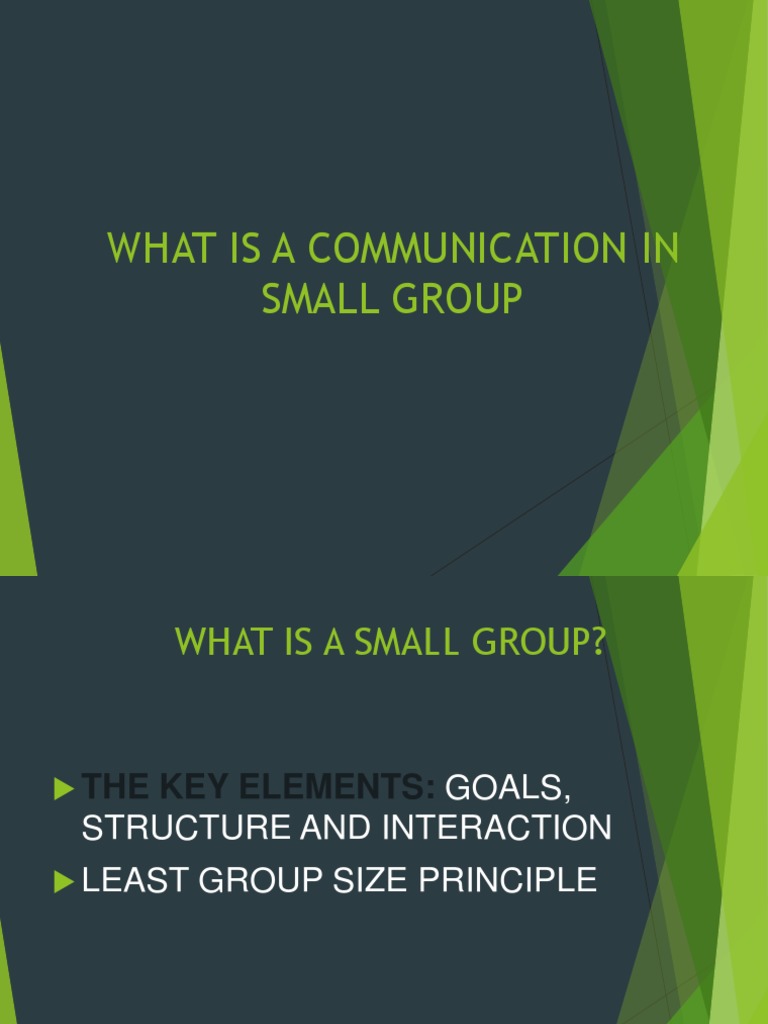 Small Group Communication Basics | PDF