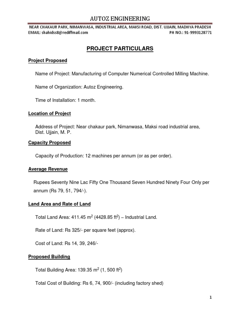 Project Report | PDF | Numerical Control | Equipment