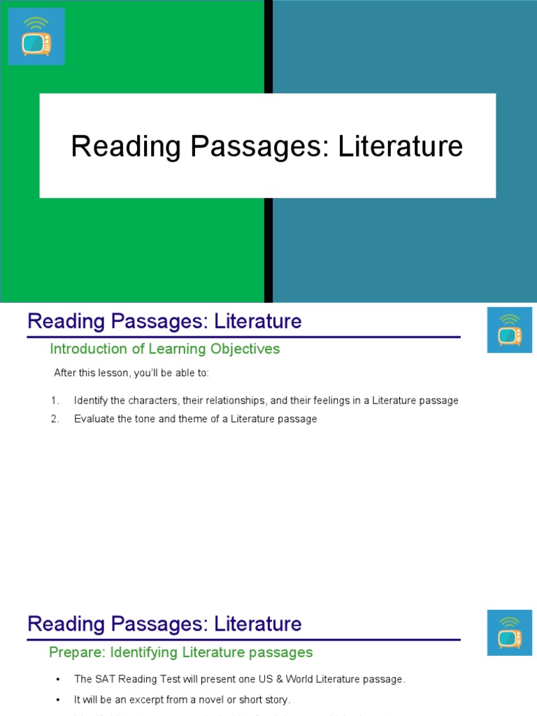 Literature Passages | PDF | Narration