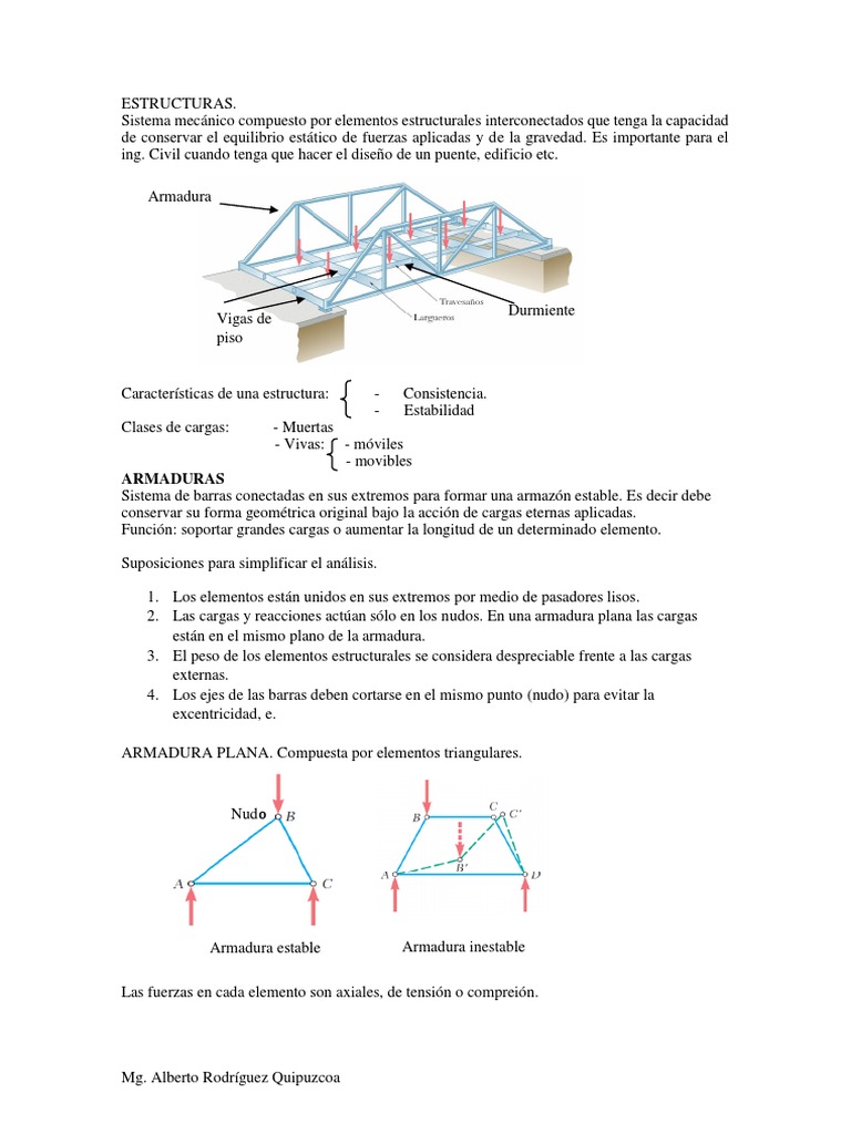 Análisis de Armaduras Estructurales | PDF | Física | Ingeniería mecánica