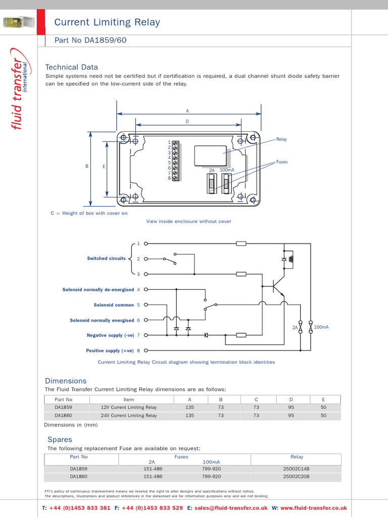 Current Limiting Relay | PDF | Relay | Electrical Engineering