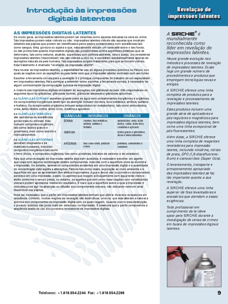 Catalogo Completo Sirchie | PDF | Impressão | Metais