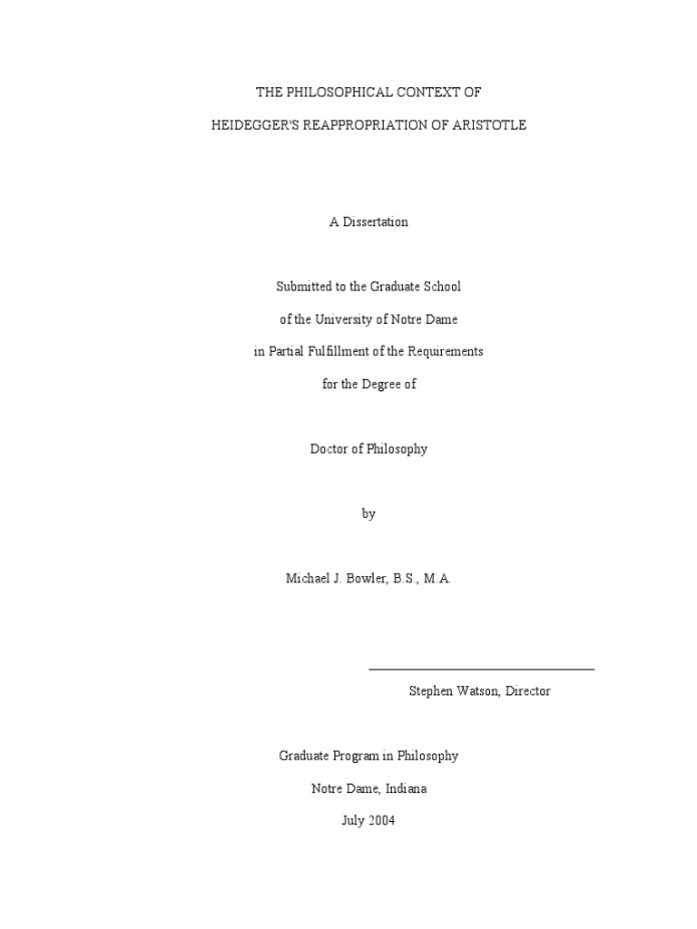 Aristotle in Heidegger | PDF | Martin Heidegger | Being And Time