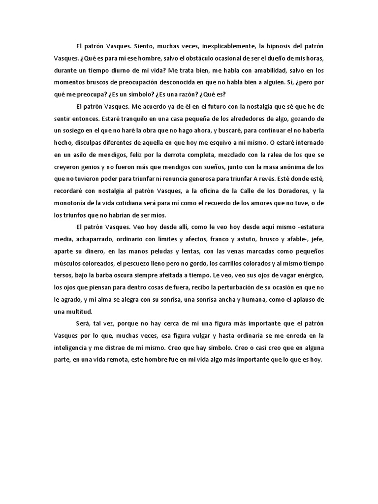 El Patrón Vasques | PDF
