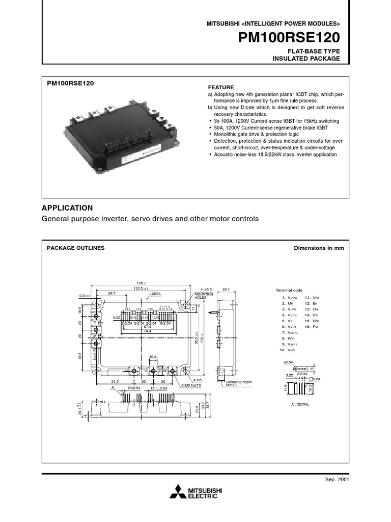 datasheet IPM 100RSE120 | Power Supply | Power Inverter