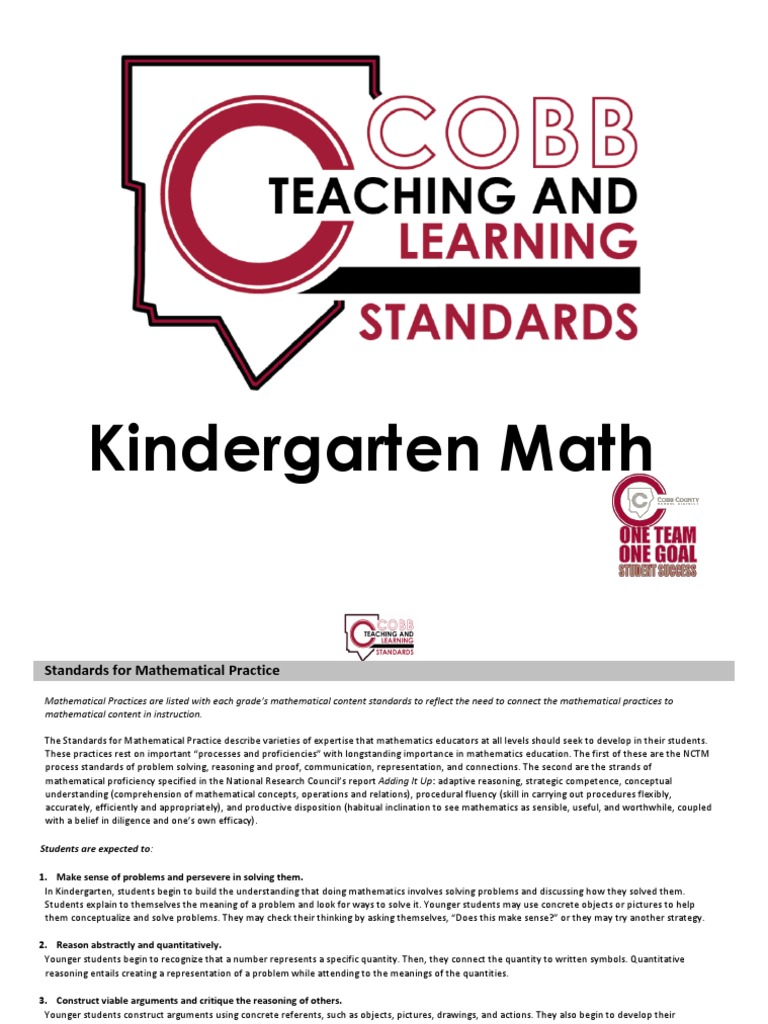 Math Standards | PDF | Shape | Reason