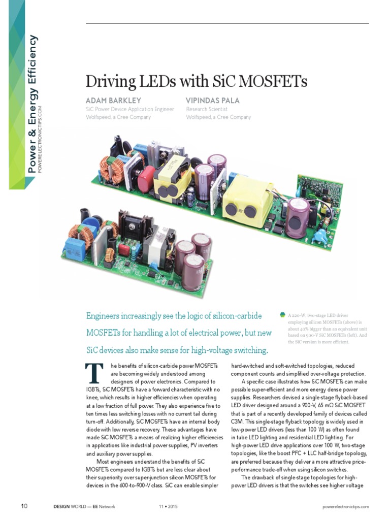 MosfetSic TRAD INFO1 Driving Leds With Sic Mosfets | PDF | Mosfet ...