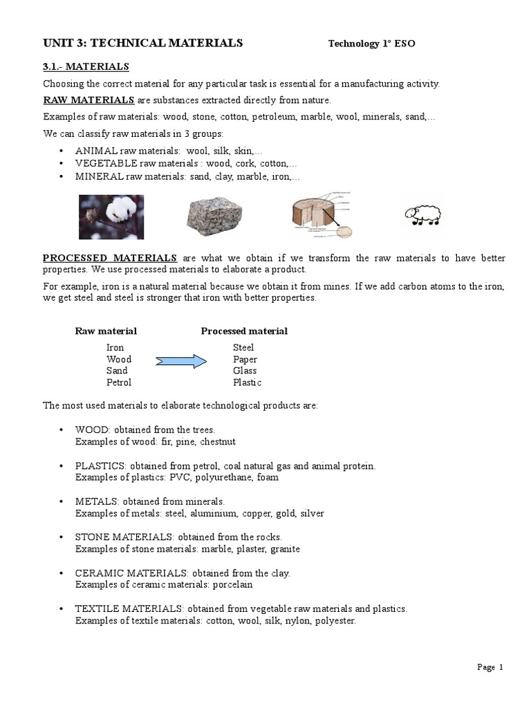 Unit 4 Technical Materials | PDF | Metals | Ductility