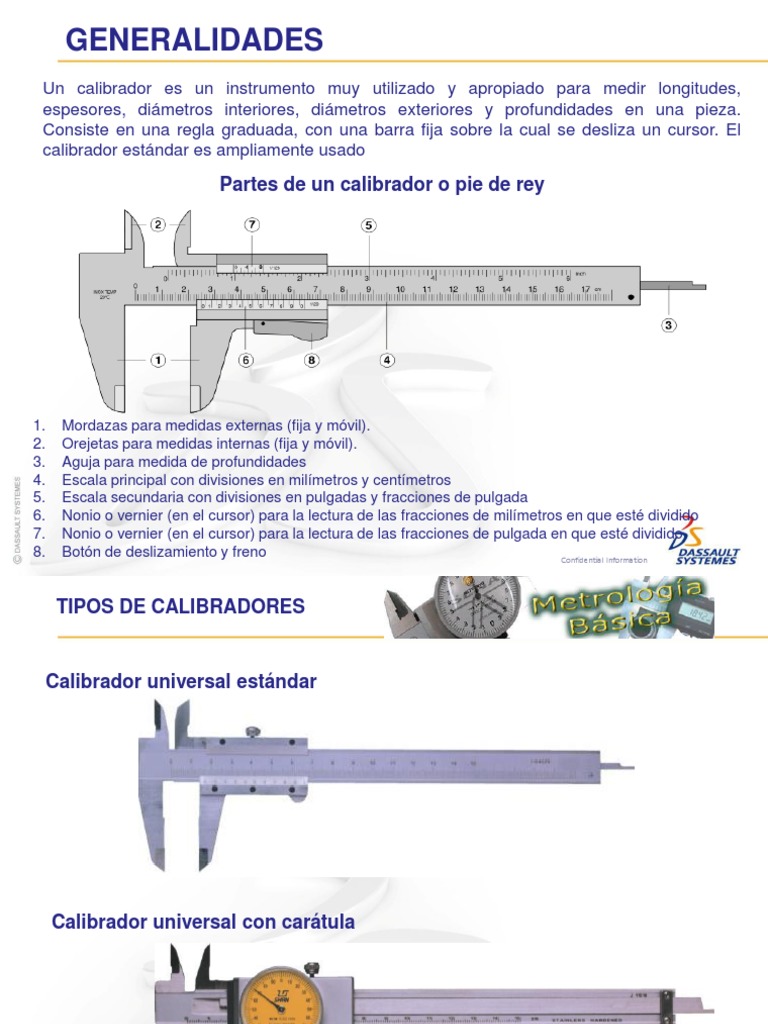 Calibrador Pie de Rey | PDF | Herramientas | Longitud