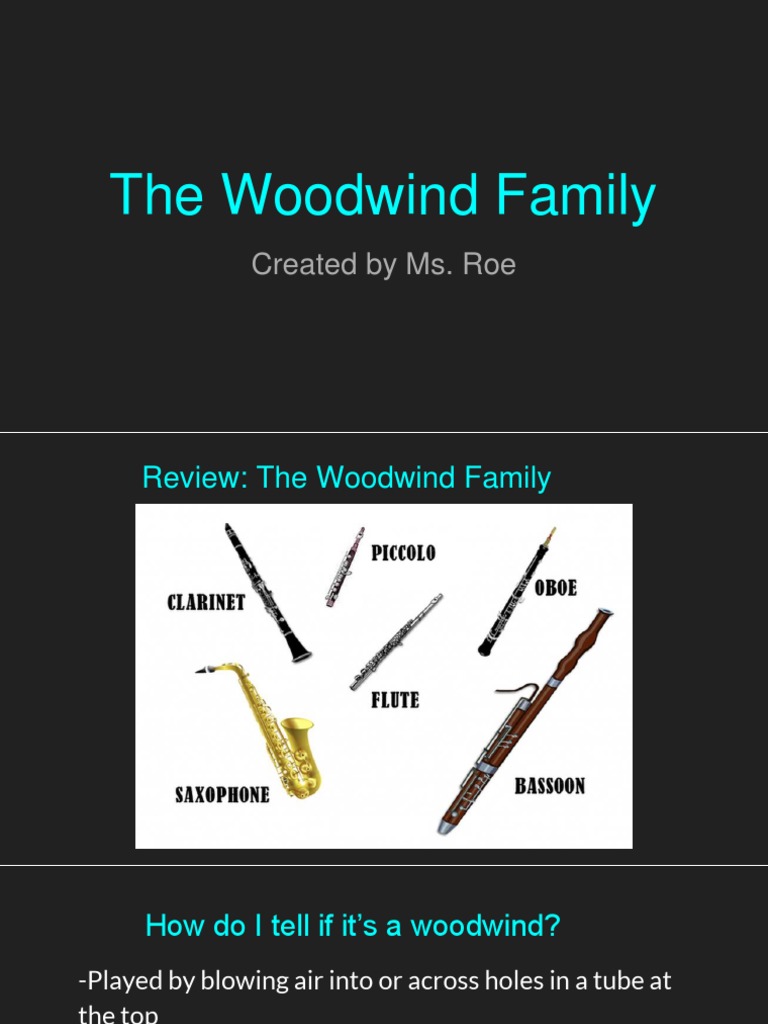 The Woodwind Family | PDF