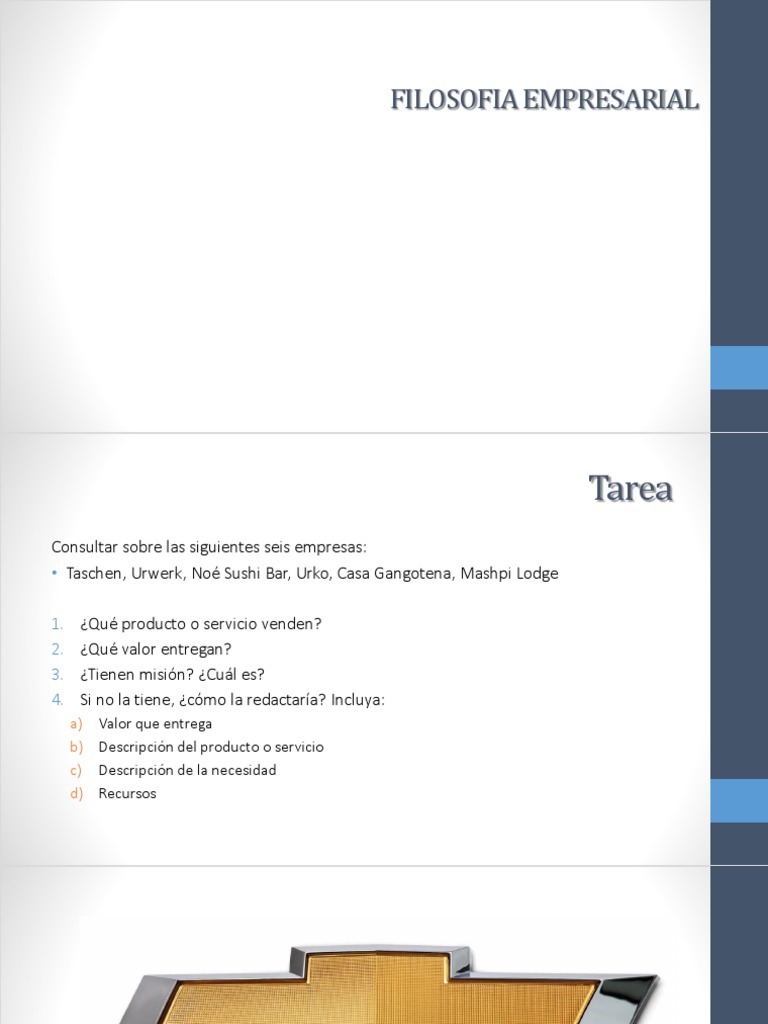 Filosofia Empresarial | PDF | Gestión estratégica | Liderazgo