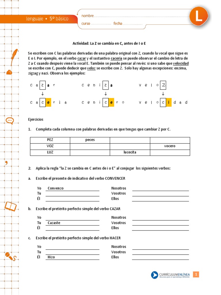 Ejercicios sobre el uso de la Z | PDF