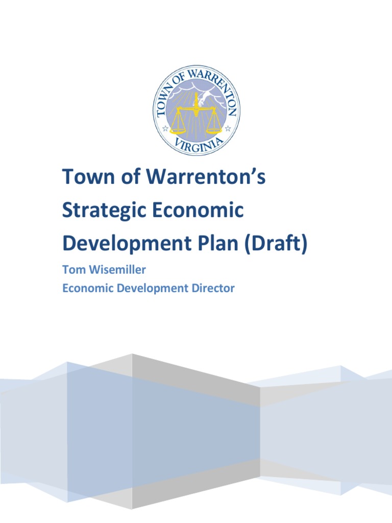 Economic Development Strategic Plan Draft | PDF | Telecommuting | Retail
