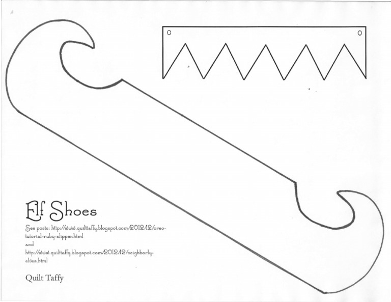 Elf Shoes Template | PDF