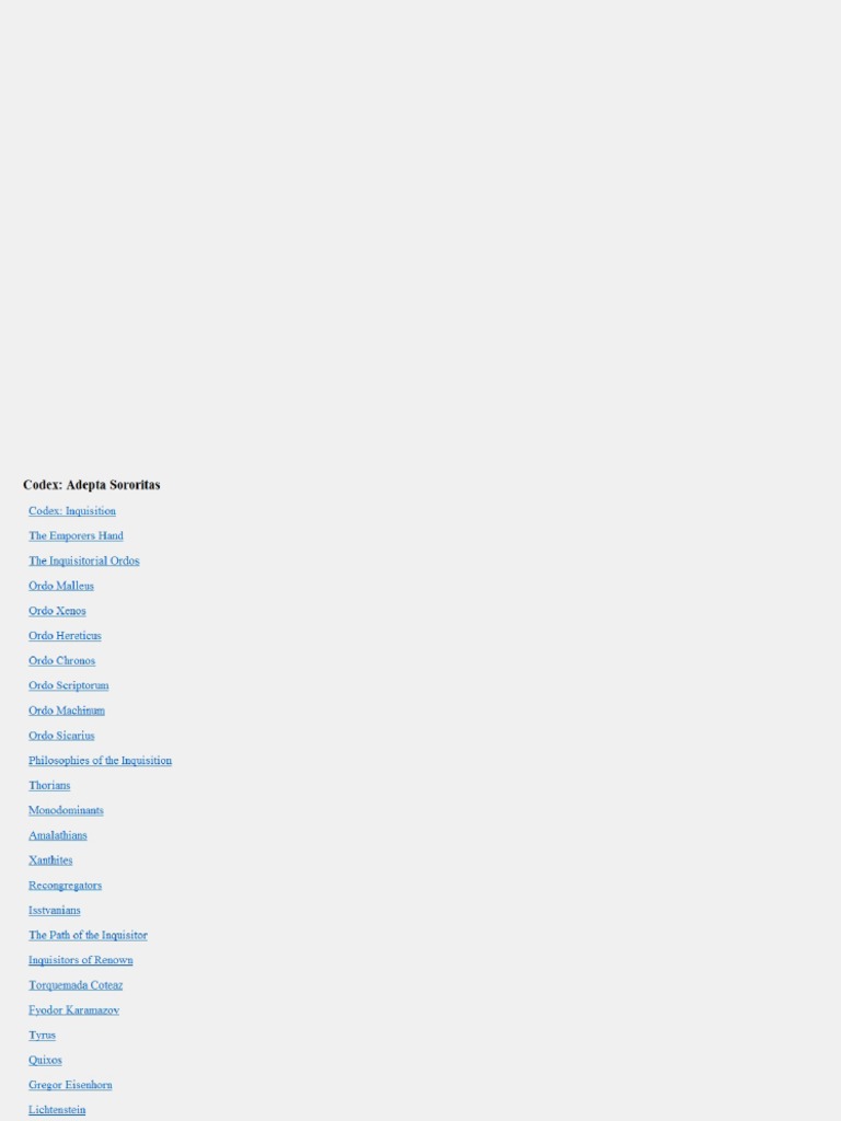 Codex - Inquisition (2013) - LTD | PDF