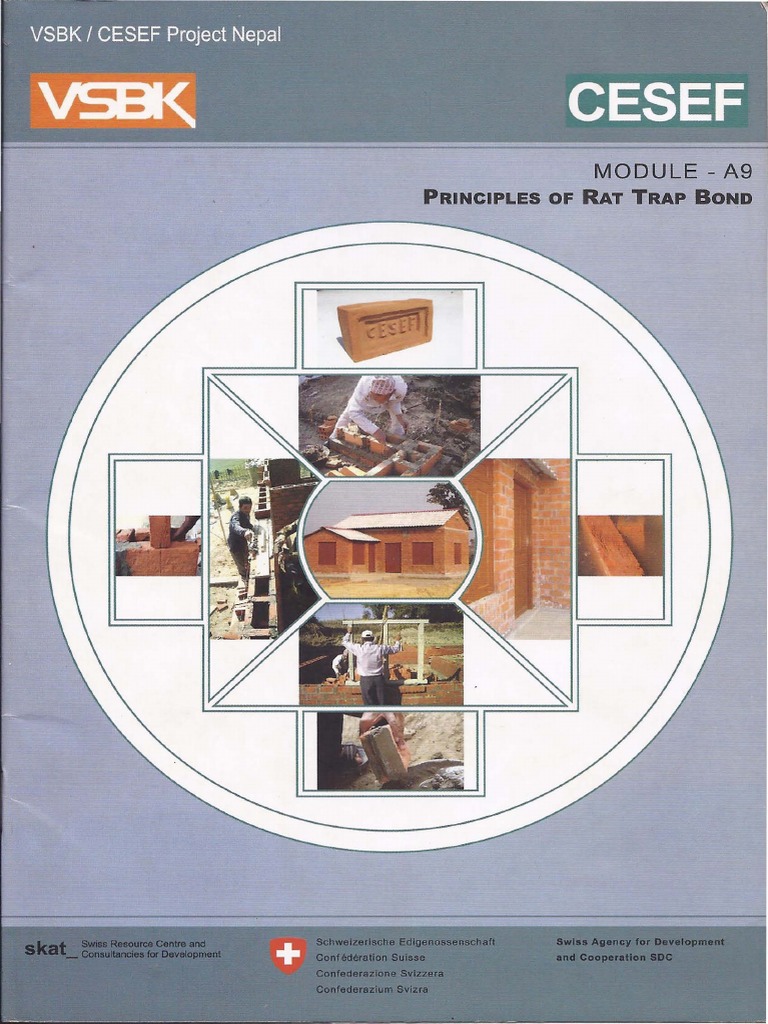 Principle of Rat Trap Bond | PDF | Masonry | Brick
