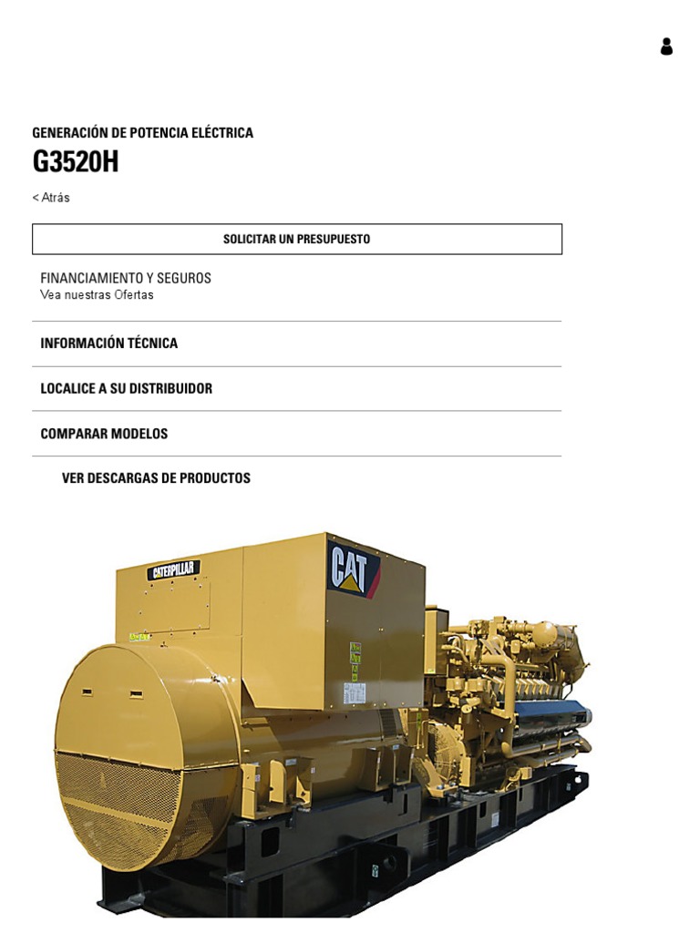 Cat - Generador de Gas G3520H - Caterpillar2 | PDF | Turbocompresor ...