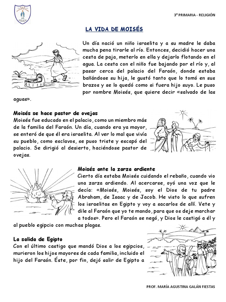 La vida de Moisés para niños | PDF | Moisés | Gente de la Torá