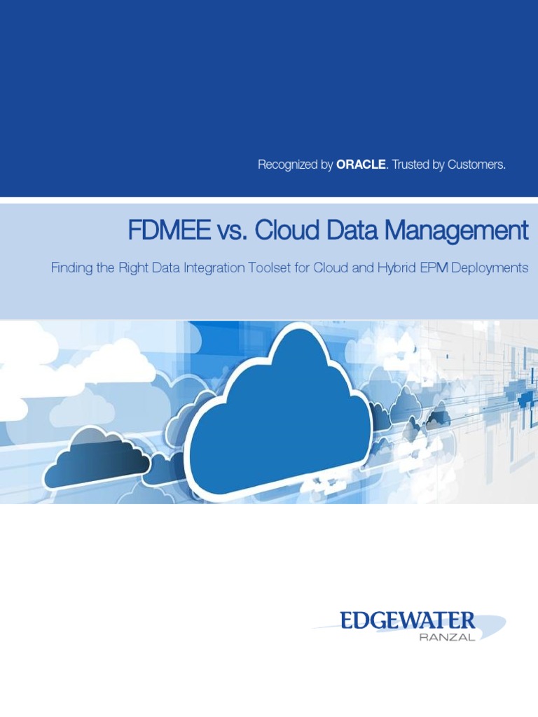 Whitepaper - FDMEE Vs Cloud Data Management | PDF | Cloud Computing ...