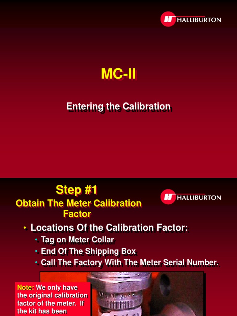 Calibration of MCII | PDF | Barrel (Unit) | Scientific Observation