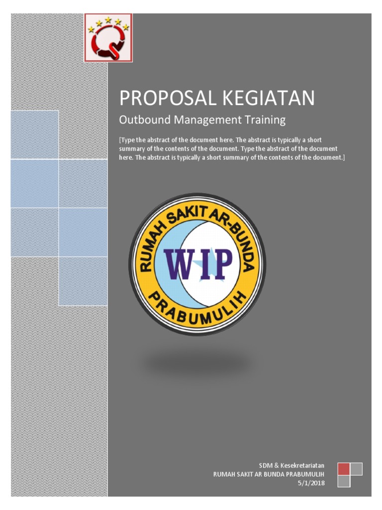 Proposal Kegiatan: Outbound Management Training | PDF