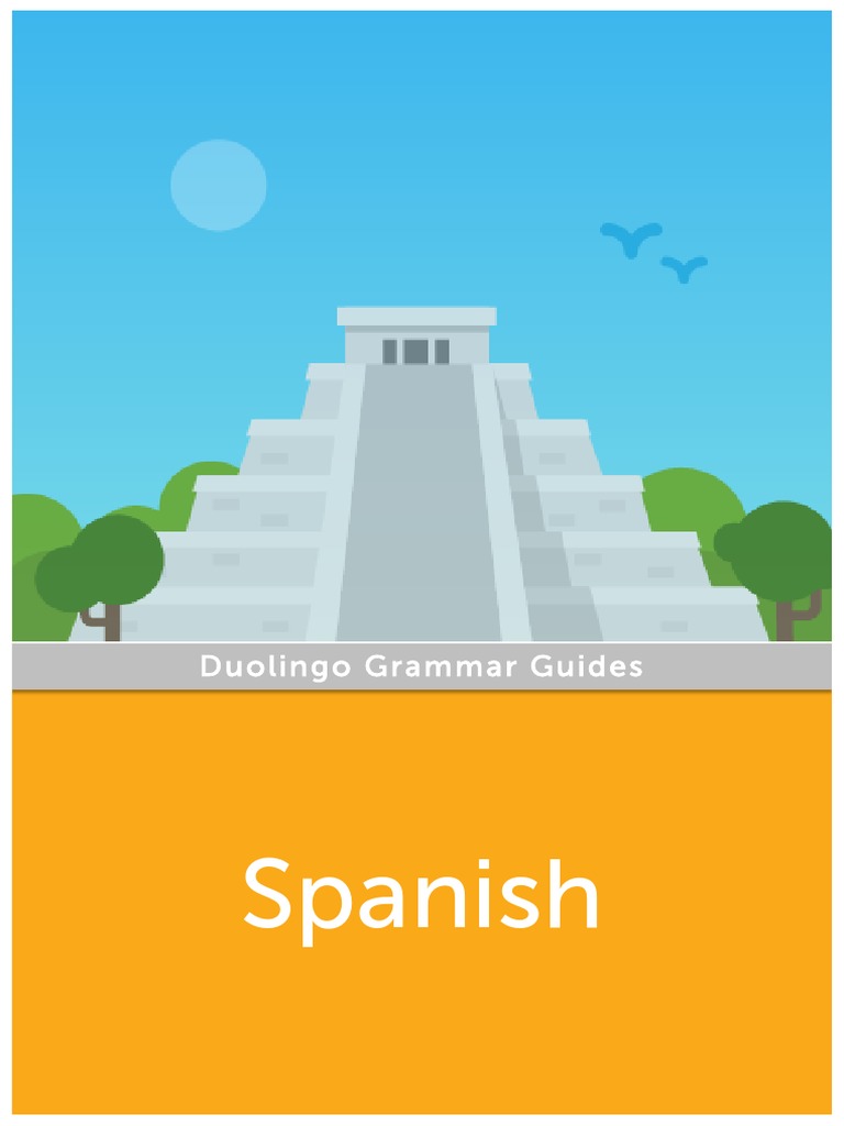 Spanish: Duolingo Grammar Guides | Grammatical Gender | Stress ...