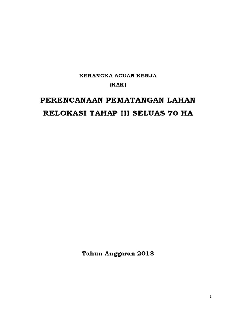 KAK Masterplan Siosar - 3 | PDF