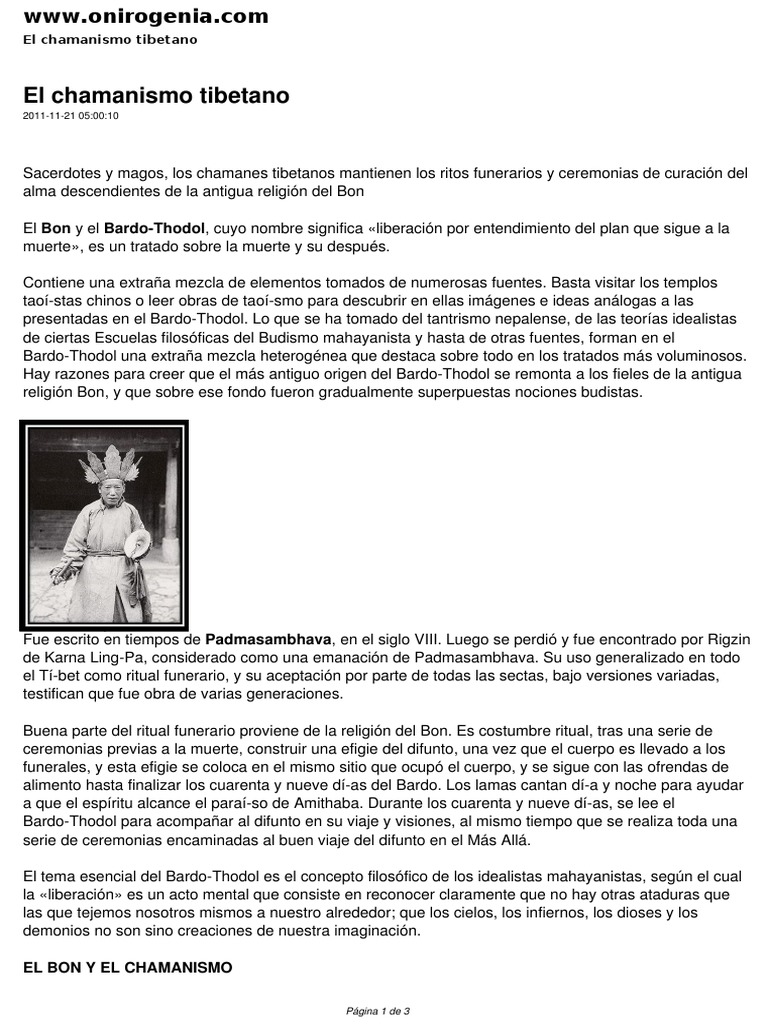Bon Po PDF | PDF | Chamanismo | Budismo tibetano