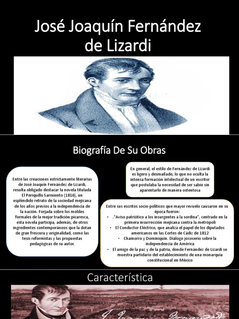 Biografía y Obras de Fernández de Lizardi | PDF | Novelas | Parábola
