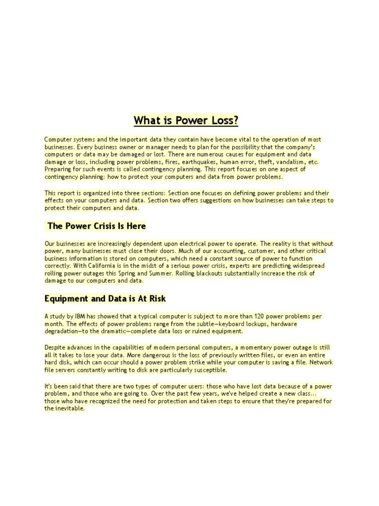 Protecting Your Business from Power Outages: A Guide to Understanding ...